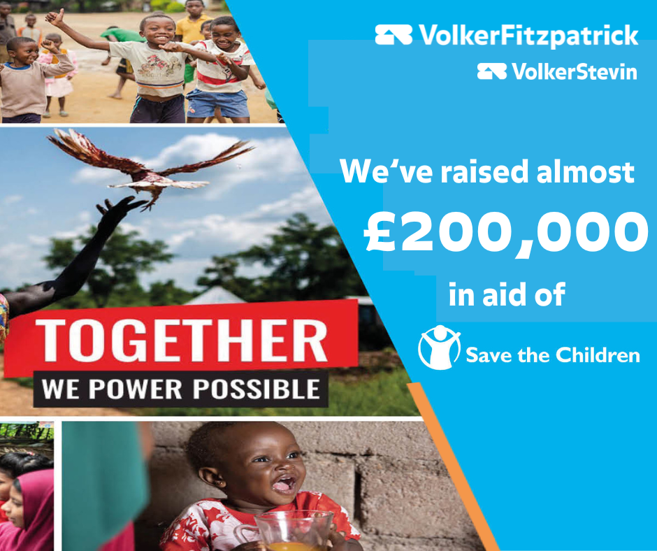 VolkerFitzpatrick Raises Over £180,000 for Save the Children Across Three Years | VolkerFitzpatrick